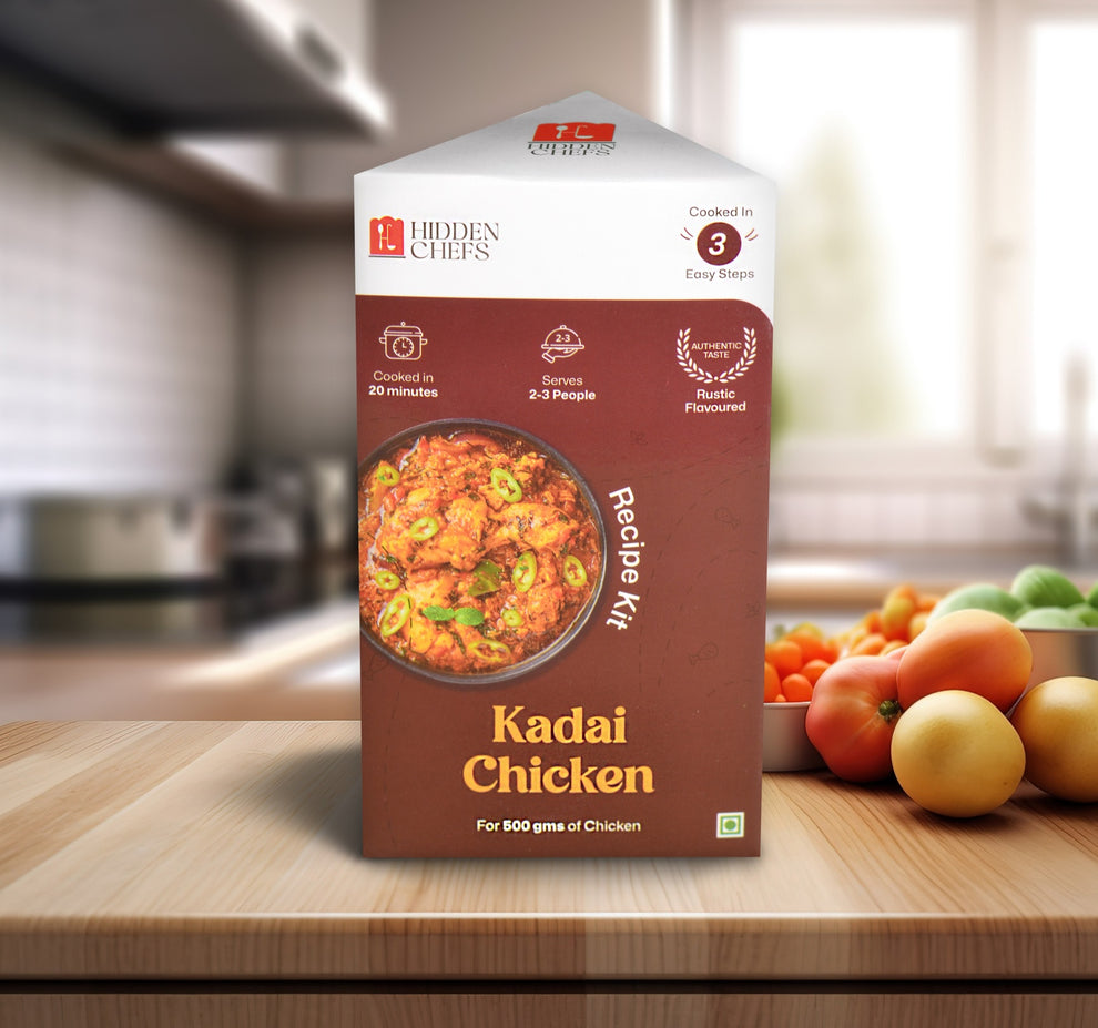 Kadai Chicken Recipe Kit – Hidden Chefs